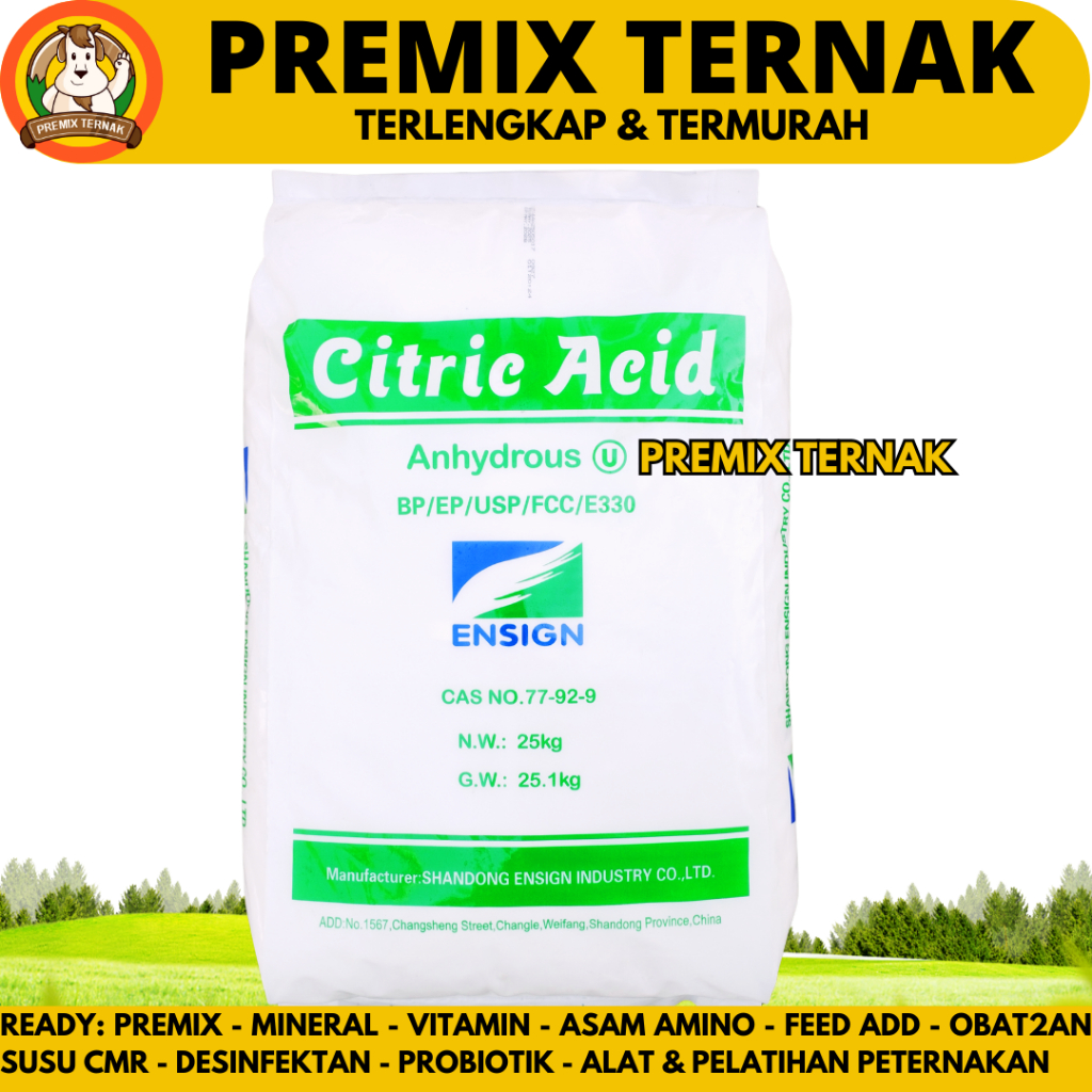 Jual CITRIC ACID ANHYDROUS - Citroen Sitrun Food grade Sitrun Makanan ...