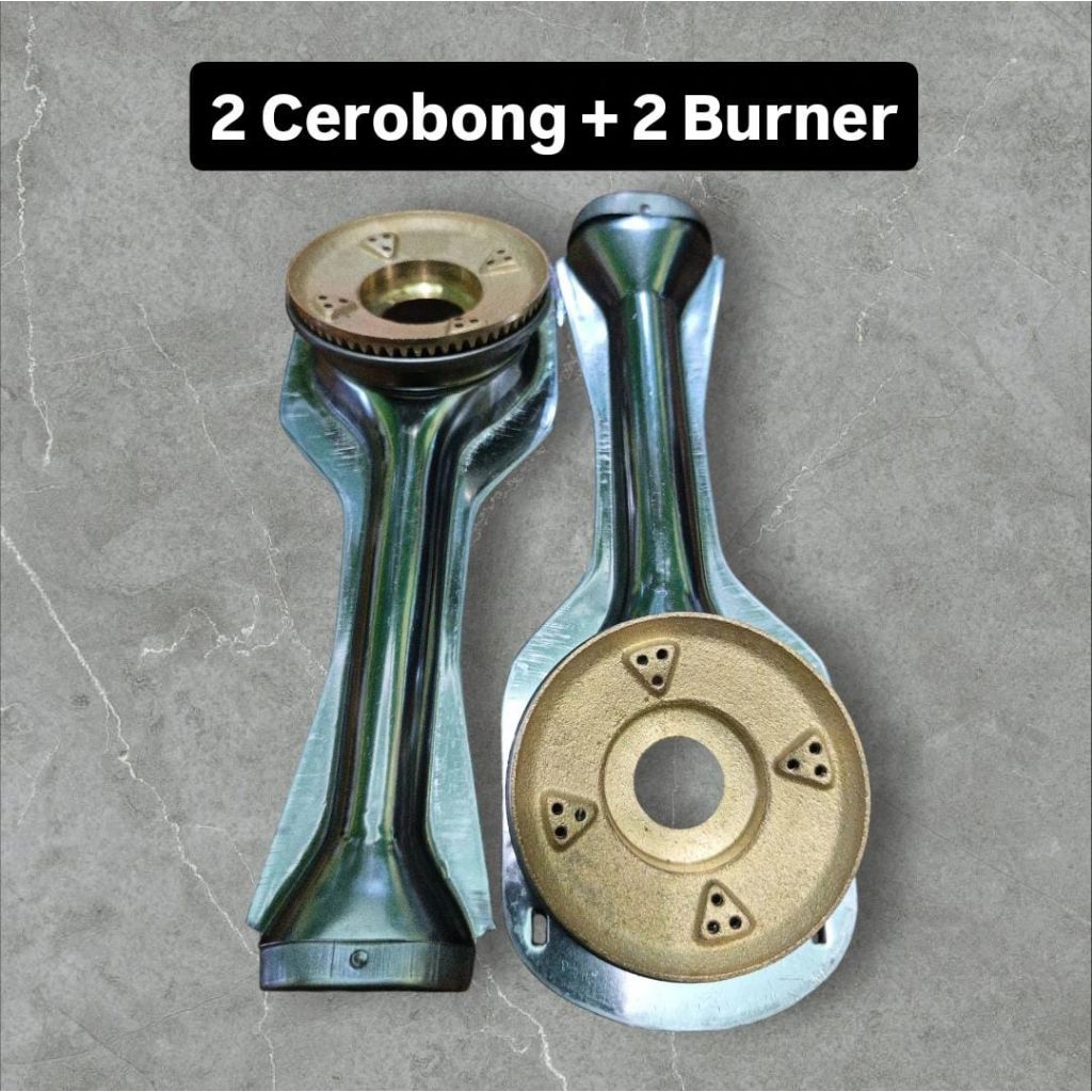 Jual CEROBONG + BURNER 2 SET KOMPOR RINNAI | Shopee Indonesia