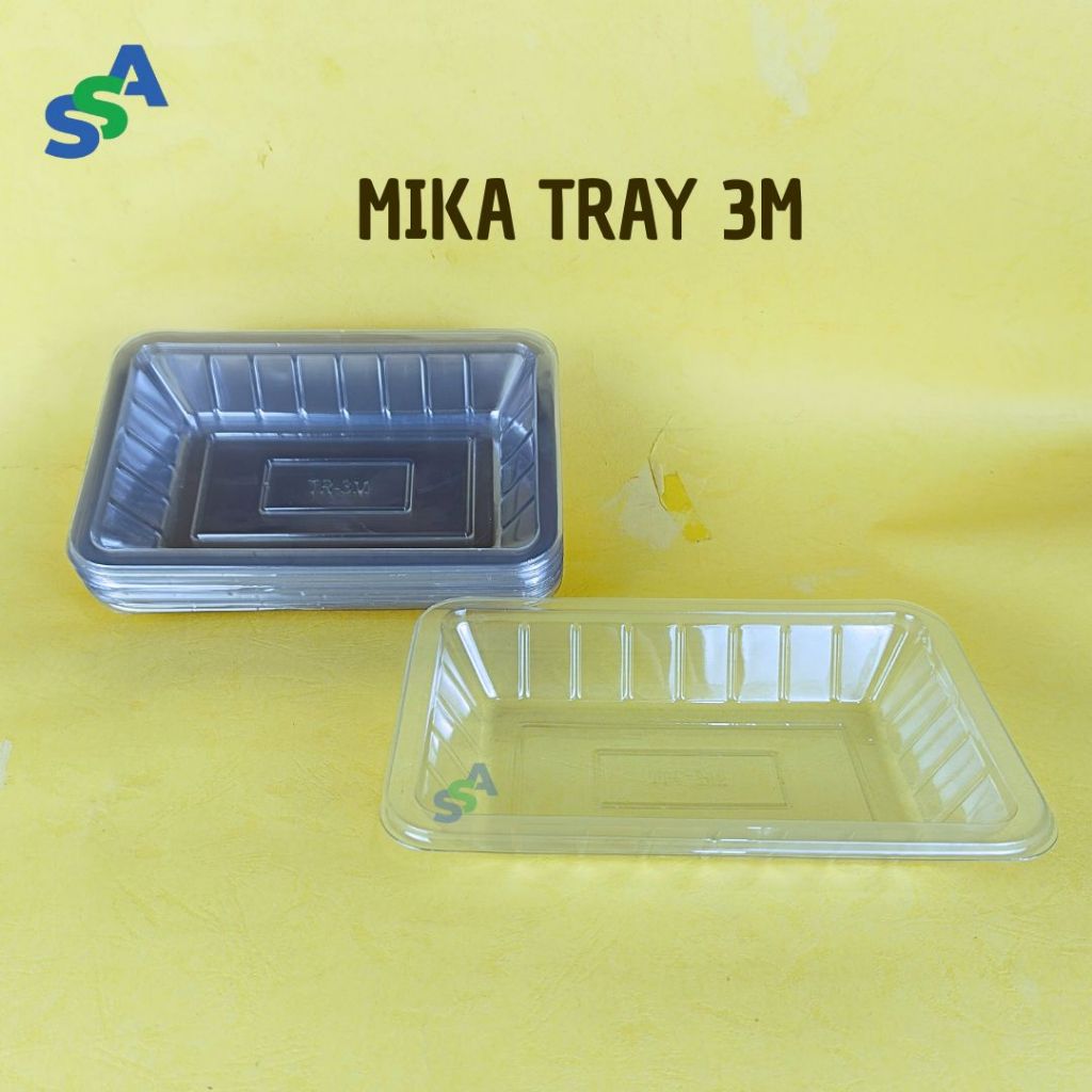 Jual MIKA TRAY BENING 3M ISI 25 PCS / TRAY BUAH / TRAY KUE PLASTIK ...