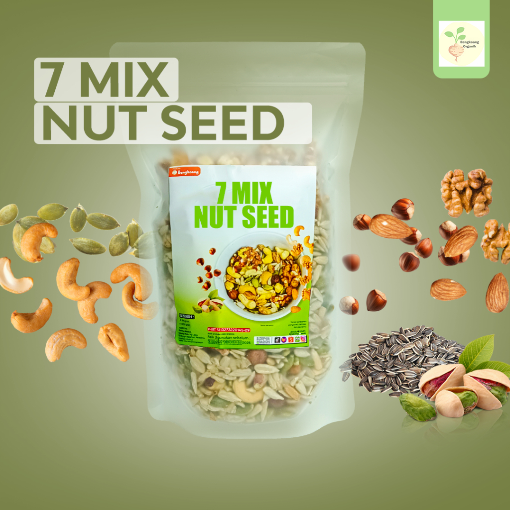 Jual MIX NUT SEED PROTEIN 250gr - Almond Pistachio Hazelnut Walnut ...