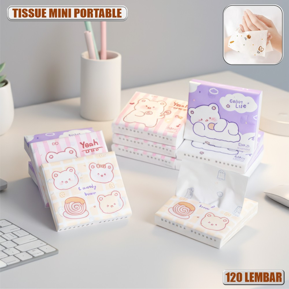 Jual Tissue Karakter Lucu Isi 120 Lembar Sekali Pakai / Tisu Kering ...