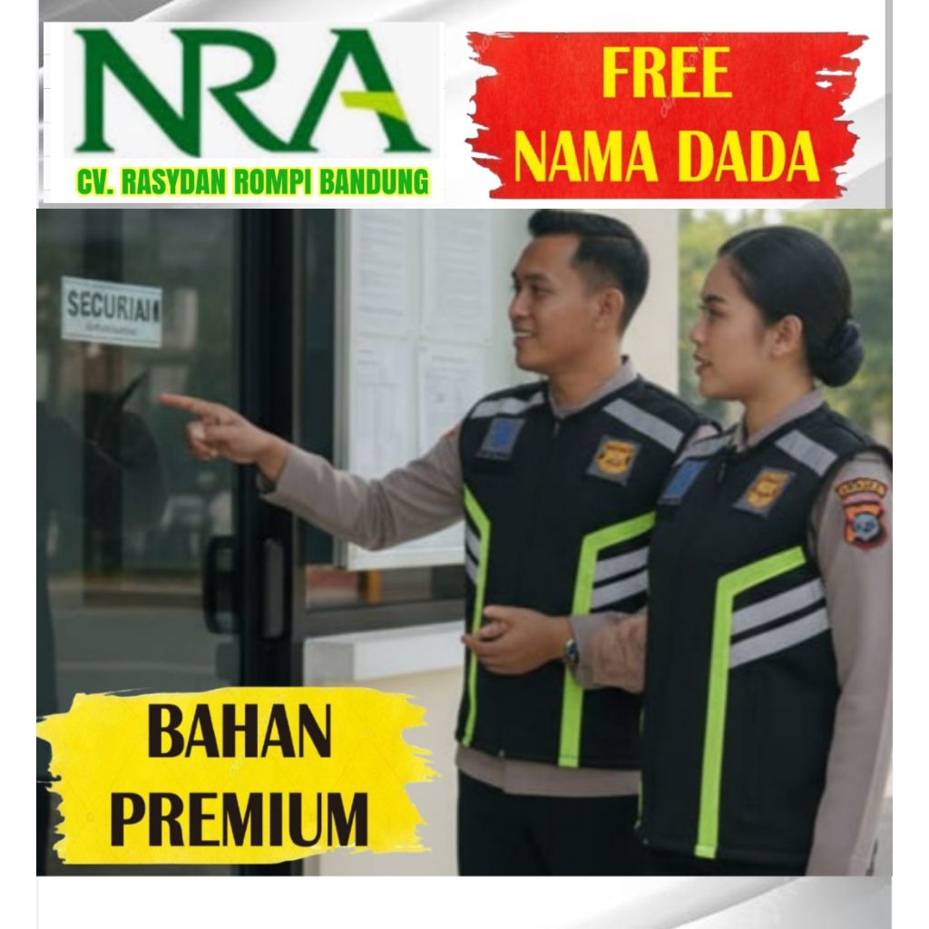 Jual Rompi Security Hitam Rompi Satpam Hitam Rompi Jaring Security ...