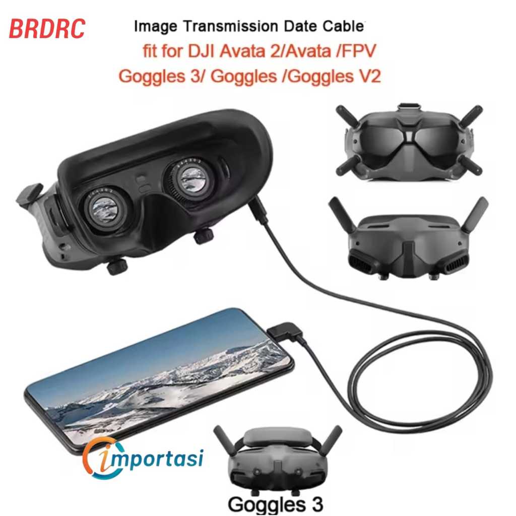 Jual Data Cable DJI GOGGLE 3 2 & V2 DJI AVATA Kabel USB Type C ...
