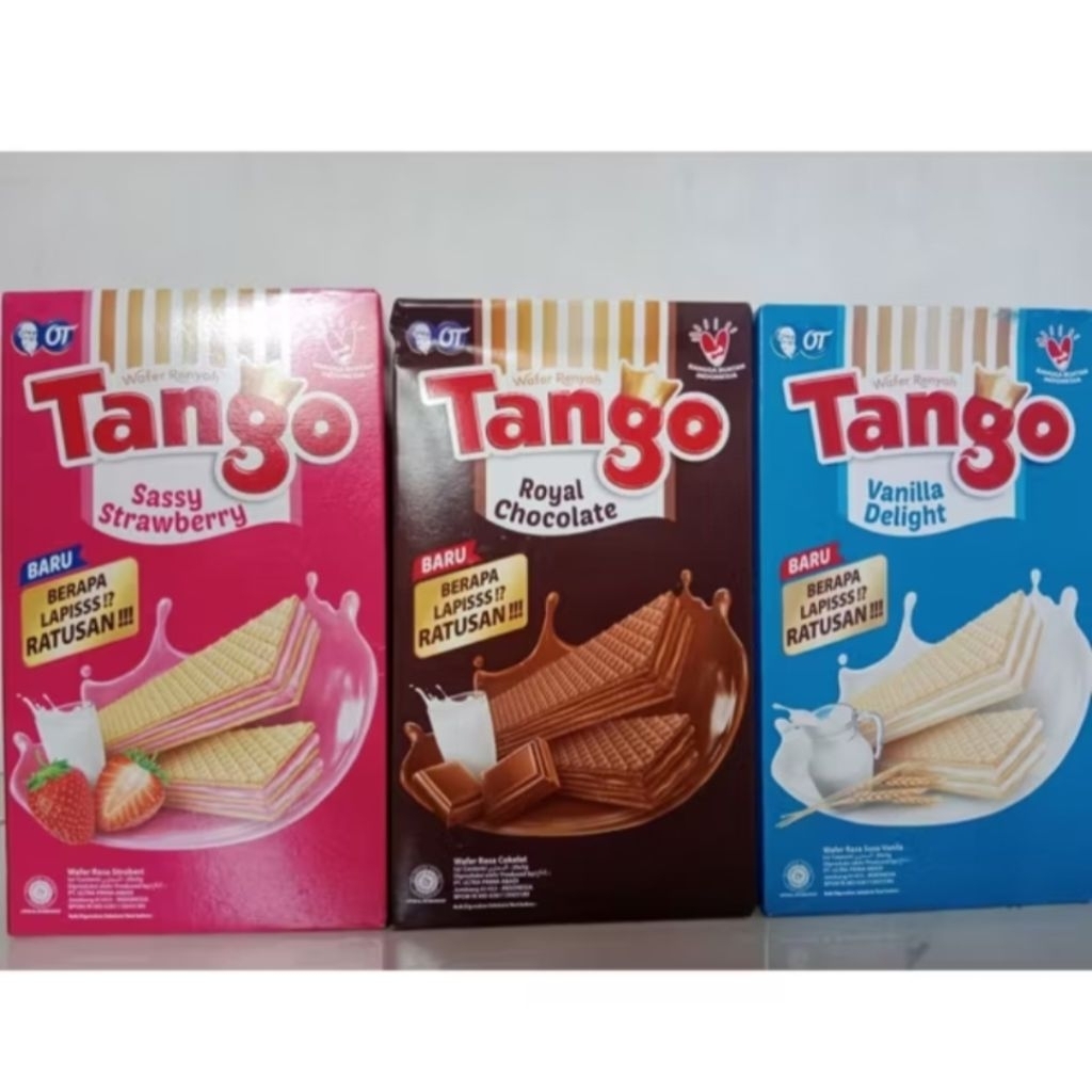Jual Wafer Tango 5gr Snack Mini Renyah 1 pack Isi 20 Pcs – Cemilan ...