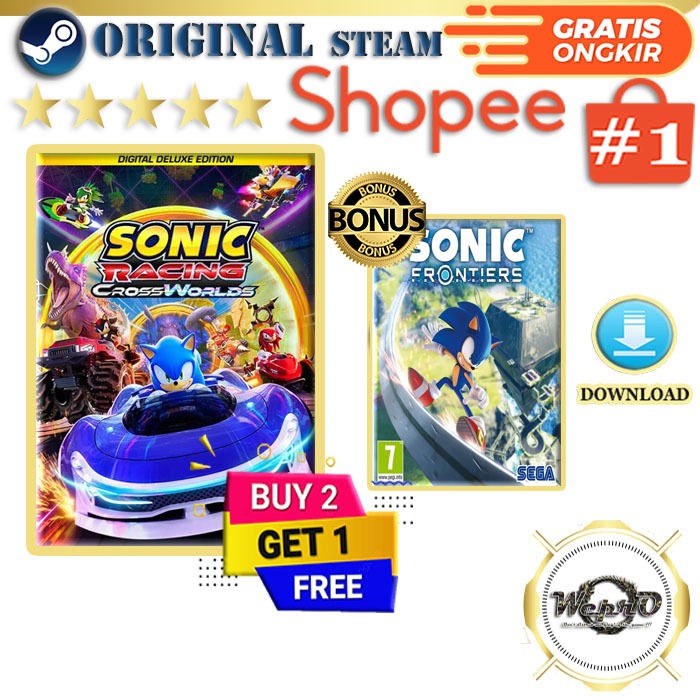 Jual Sonic Racing CrossWorlds Deluxe Edition PC ORIGINAL - PC GAME - GAME PC - GAME LAPTOP ...