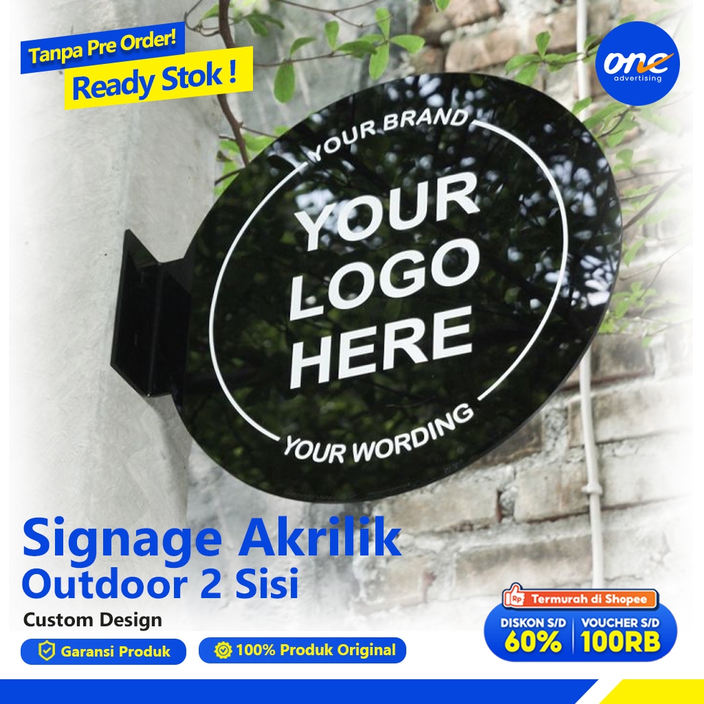 Jual Custom Logo Toko Signage Akrilik Papan Nama Toko - Akrilik Sign ...