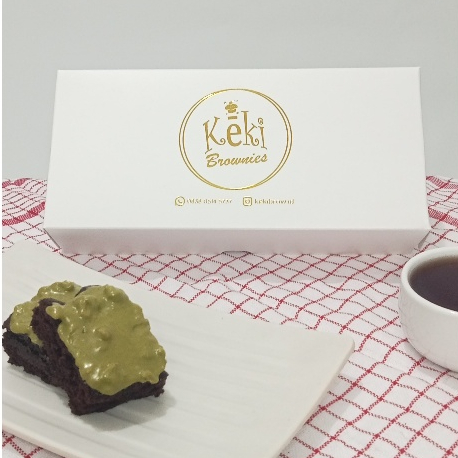 Jual Keki Brownies Panggang ( Fresh From The Oven ) Green Tea Ukuran ...