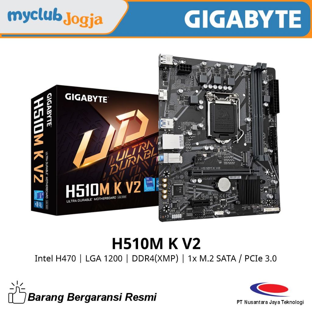 Jual GIGABYTE H510M K V2 Motherboard Intel H470 LGA 1200 DDR4 XMP M2 ...
