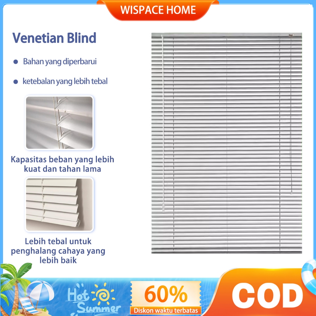 Jual Venetian Blind Aluminium Tirai Jendela Minimalis Kuat Awet Anti ...