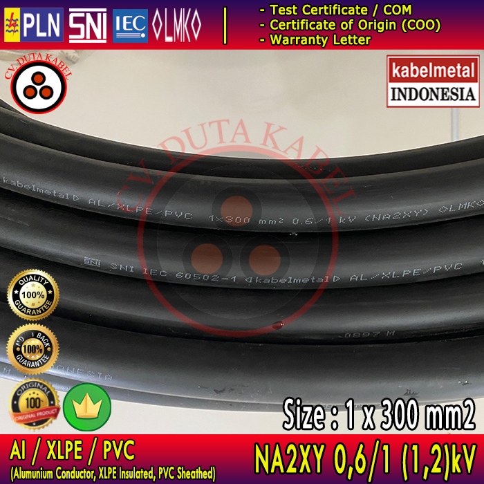 Jual Kabel NA2XY 1x300 mm2 1kV /1x300mm2/1 x 300 mm2/1 x 300 mm/1x300mm ...