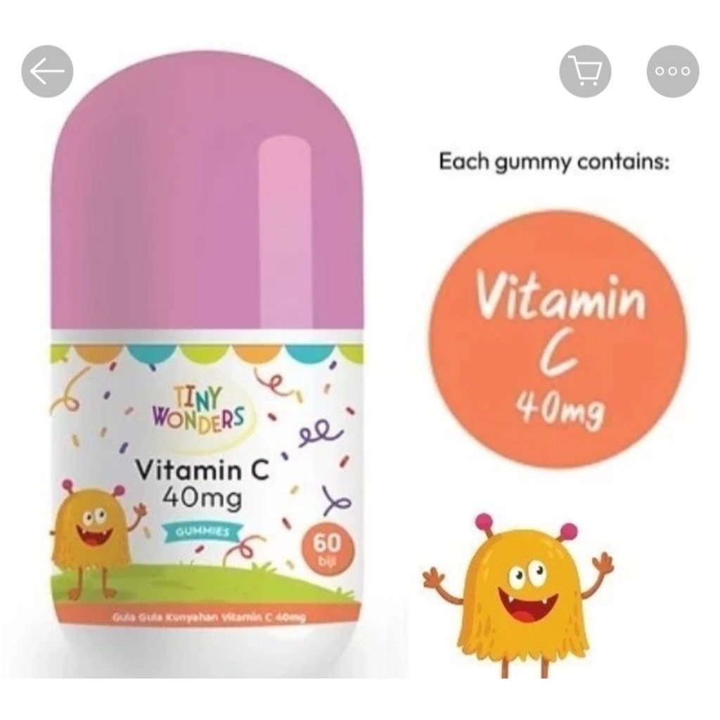 Jual TINY WONDER VITAMIN C ORIGINAL MALAYSIA READY STOCK | Shopee Indonesia