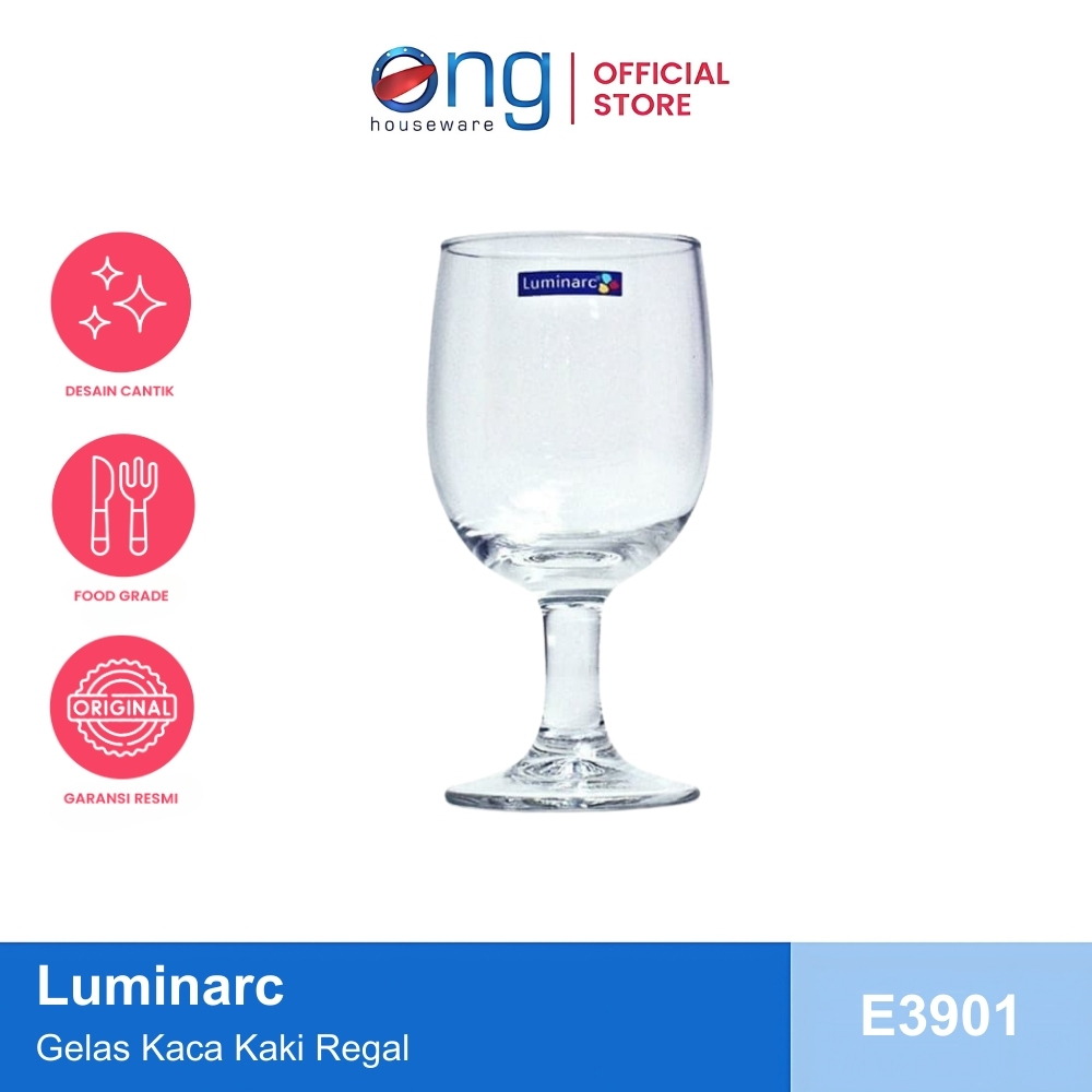 Jual Ong Houseware - Gelas Kaca Kaki Regal 330Ml Luminarc 6 Pcs E3901 ...