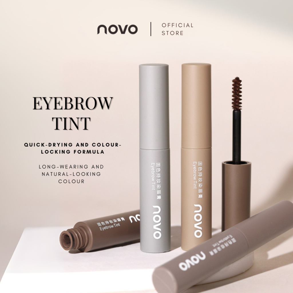 Jual NOVO Eyebrow Tint Eyebrow Mascara Browcara Quick-Drying Long ...