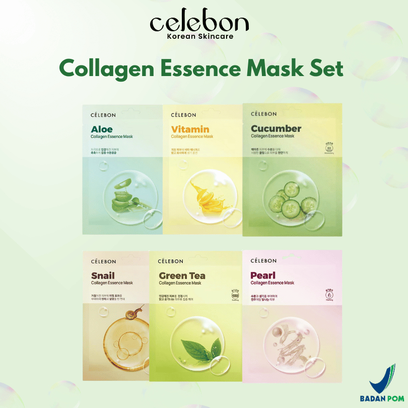 Jual CELEBON - 6PCS Bundle Collagen Essence Mask All Varian | Shopee ...