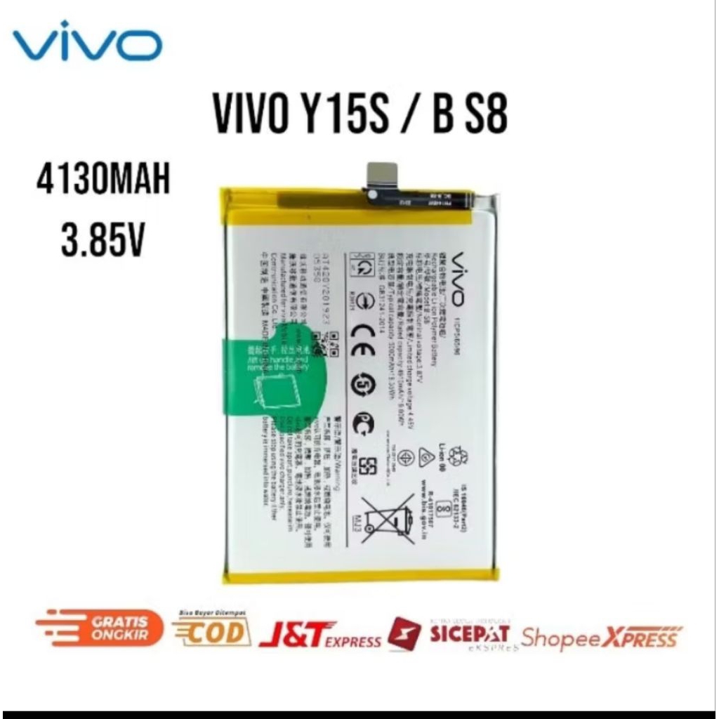 Jual Baterai Battery Batre Vivo Y15S V2120 BS8 BS-8 100% ORIGINAL ...
