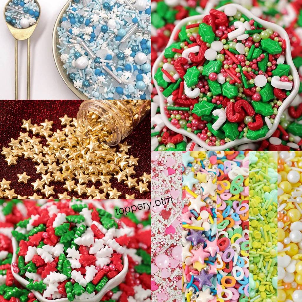 Jual SPRINKLE HIASAN KUE MIX/SPRINKLE HIASAN DEKORASI CAKE ULANG TAHUN ...