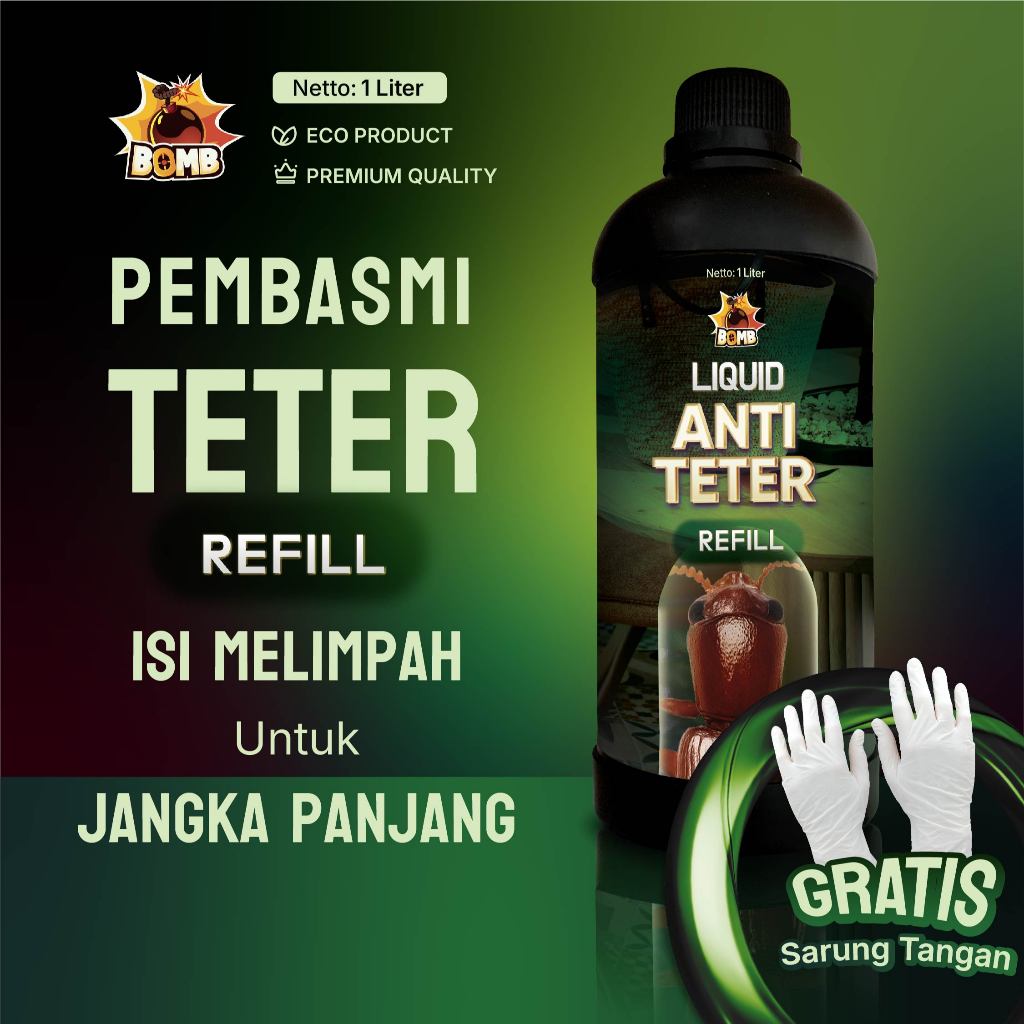 Jual BOMB ANTI RAYAP TETER REFILL 1000 ML | ANTI RAYAP TETER KAYU ...