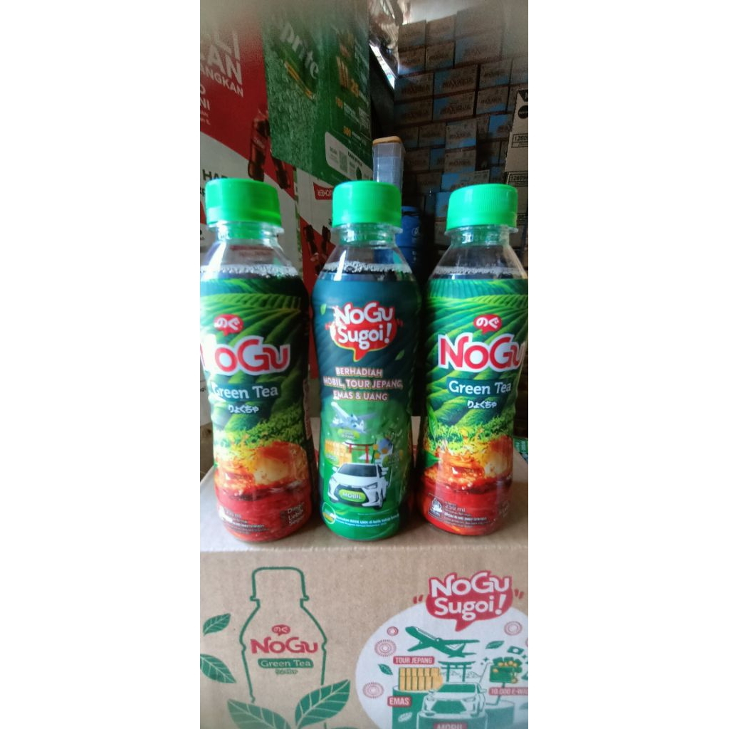 Jual nogu green tea botol 250 ml isi 12 botol | Shopee Indonesia