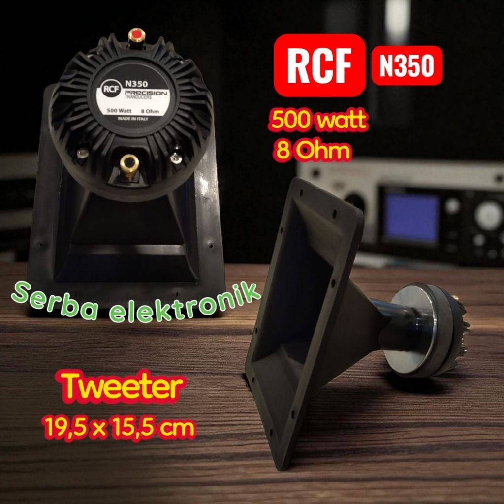 Jual RCF Tweeter N 350 - Driver RCF N 350 plus Horn 19x15 Bahan PVC ...
