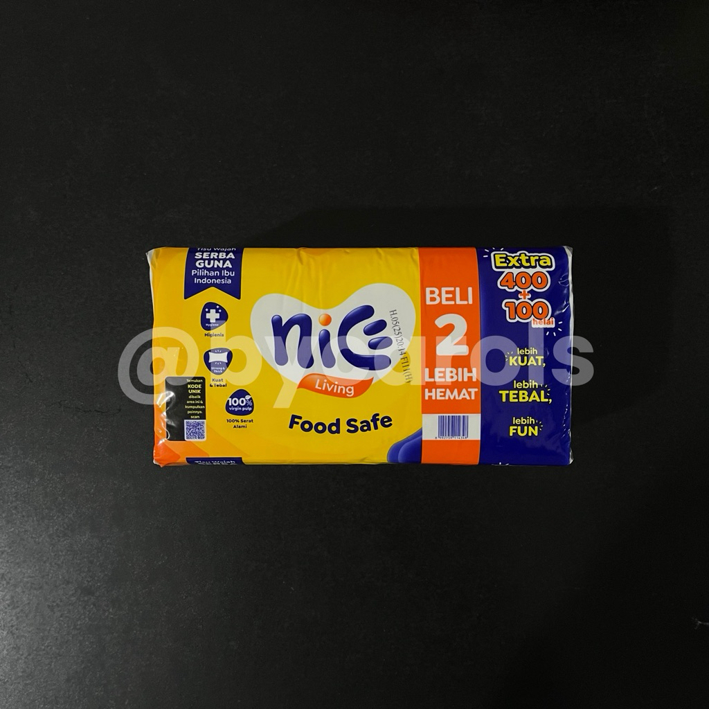 Jual TISSUE NICE TISU 2 PLY 500 LEMBAR | Shopee Indonesia