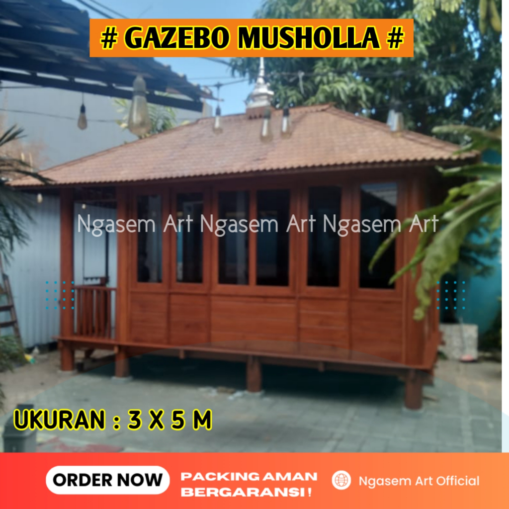 Jual Katalog Musholla Kayu 3x5 M l Gasebo Rumah Kayu | Shopee Indonesia