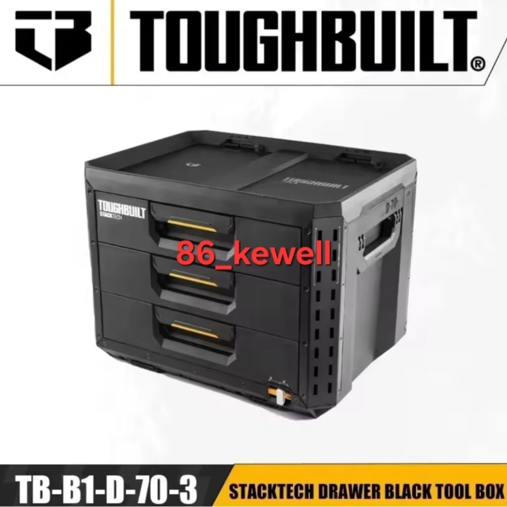 Jual TOUGHBUILT TB-B1-D-70-3 StackTech XL 3 Drawer Tool Box | Shopee ...