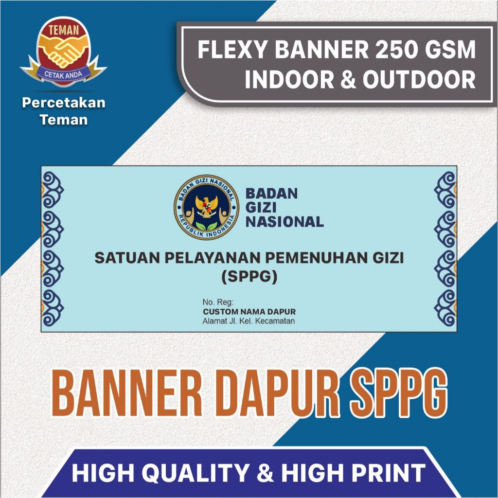 Jual Banner dapur SPPG / Banner BGN / Spanduk Dapur SPPG / Spanduk ...