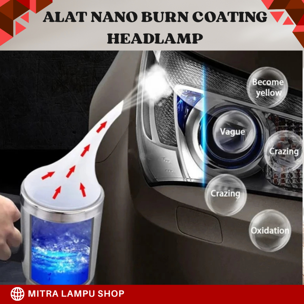 Jual Paket Alat Nano Burn Lengkap Coating Headlamp Paket 100Ml & 200 ML ...