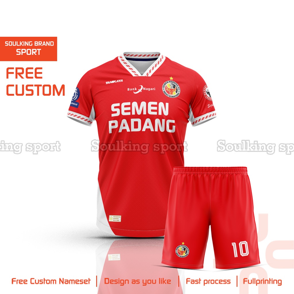 Jual Baju Bola Semen Padang Fc Liga 1 2025 - 2026 Home Away Third SPFC ...