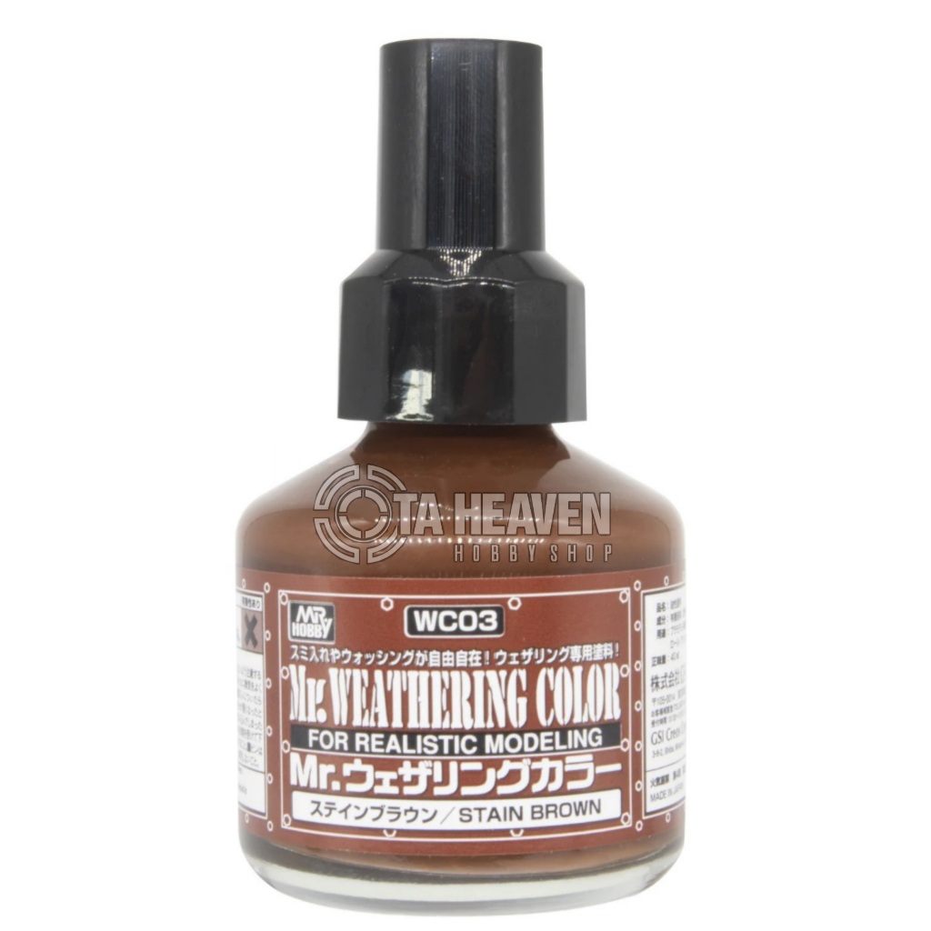 Jual Mr Weathering Color Stain Brown - Panel Line Gundam Model Kit ...
