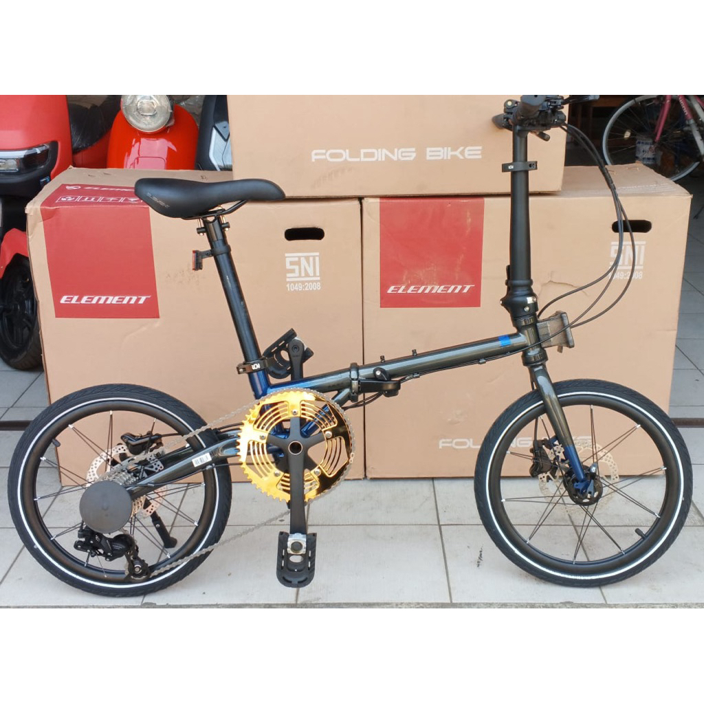Jual SEPEDA LIPAT / FOLDING BIKE 16 INCH ELEMENT TROY GRADIENT 10 SPEED ...