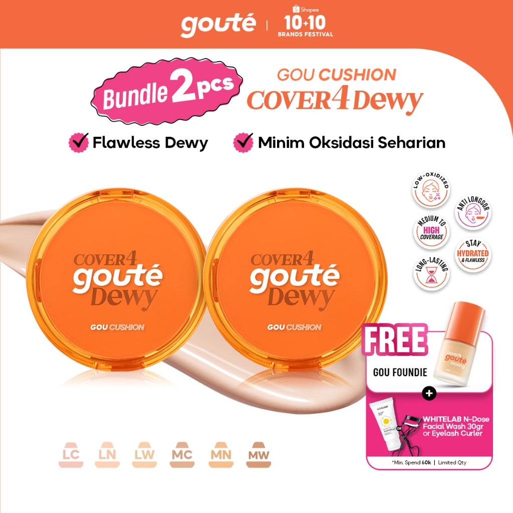 Jual Bundle 2 PCS - goute Goucushion Cover 4 Dewy | Flawless Dewy ...
