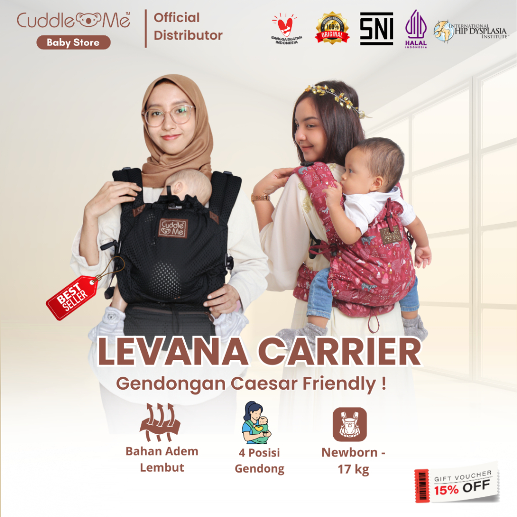 Jual STARtlyli - CuddleMe Levana Carrier Gendongan Bayi Newborn SSC ...