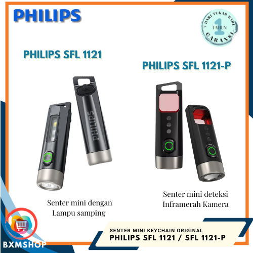 Jual Philips Senter SFL1121 / SFL1121-P Senter LED mini Flashlight ...