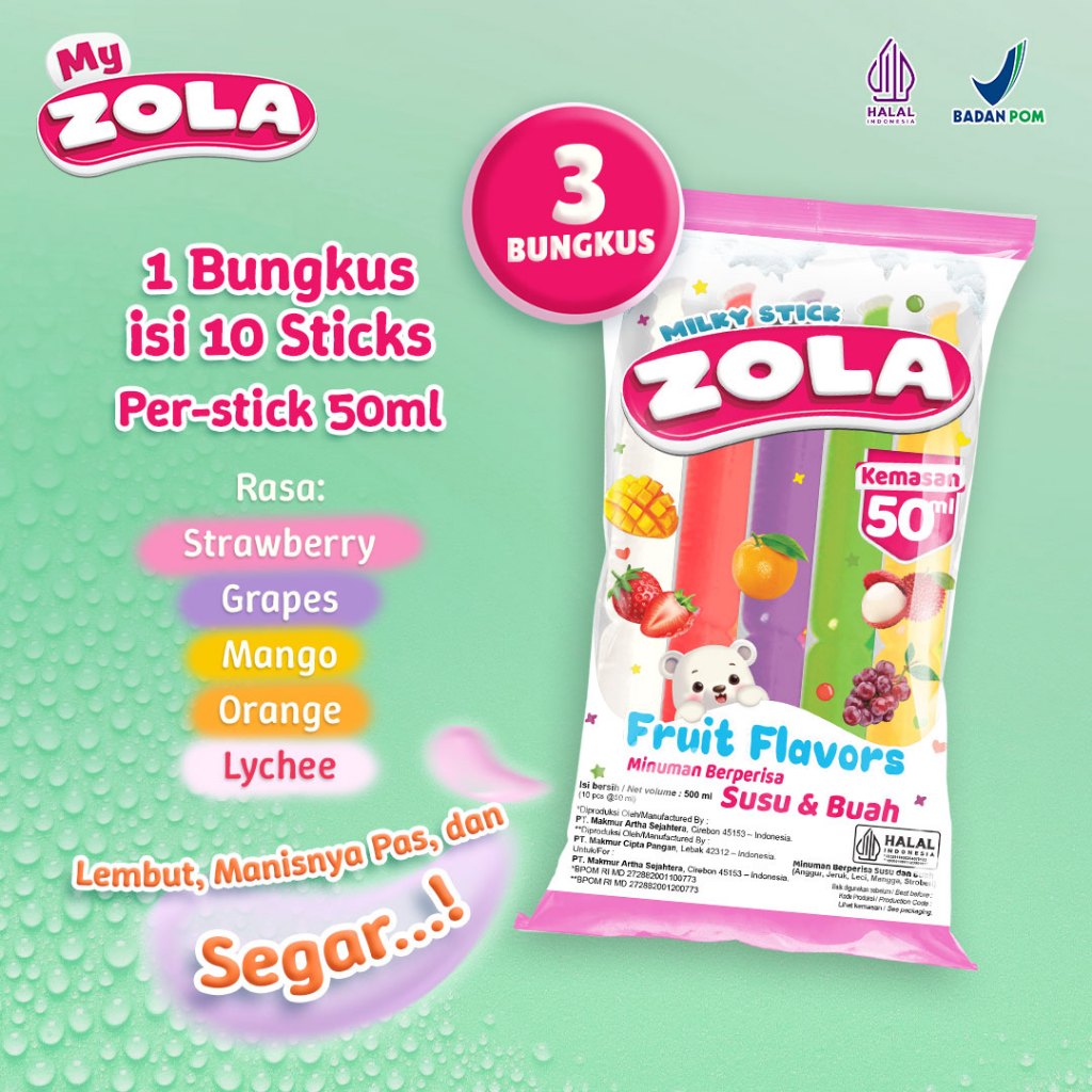 Jual ZOLA Milky Ice Stick 50ml (10 pcs per bungkus) | Shopee Indonesia