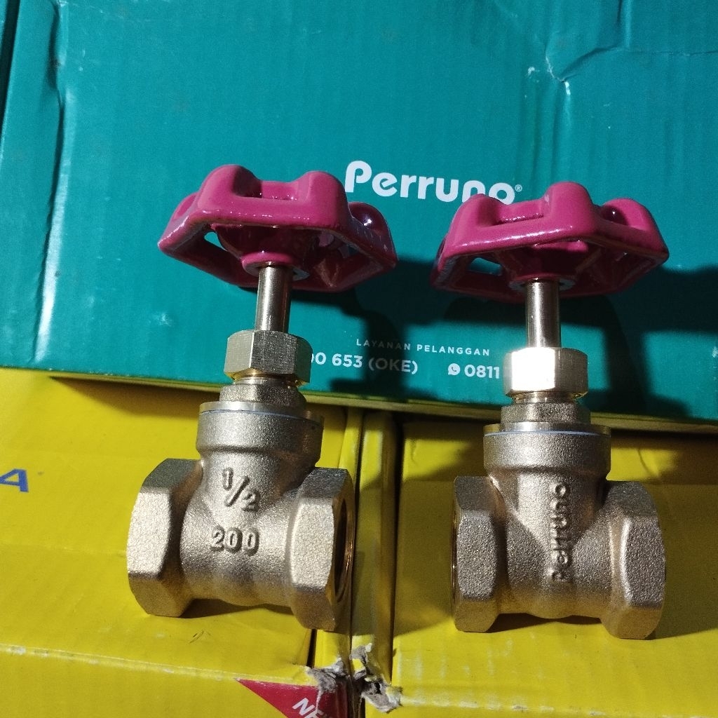 Jual KRAN PDAM/Gate Valve/Stop Kran Kuningan ukuran 1/2 inchi Merek ...