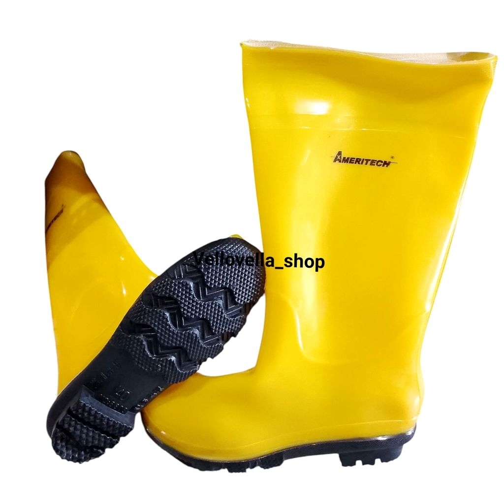Jual 1 Pasang Sepatu boot karet warna kuning ukuran 40 41 42 43 ...