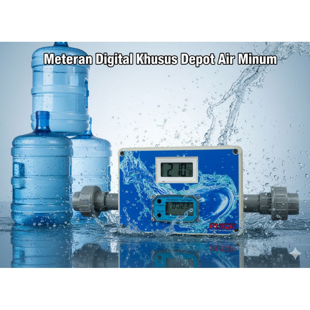 Jual Meteran Air Digital Perliter Untuk Depot Air Minum & AMDK | Shopee ...