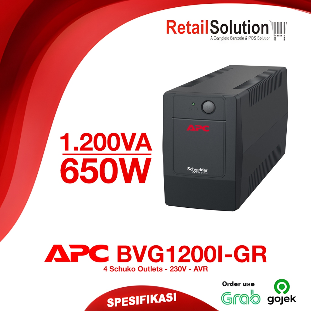 Jual UPS Stabilizer AVR 650W 1200VA - APC BVG1200I-GR BVG1200 ...