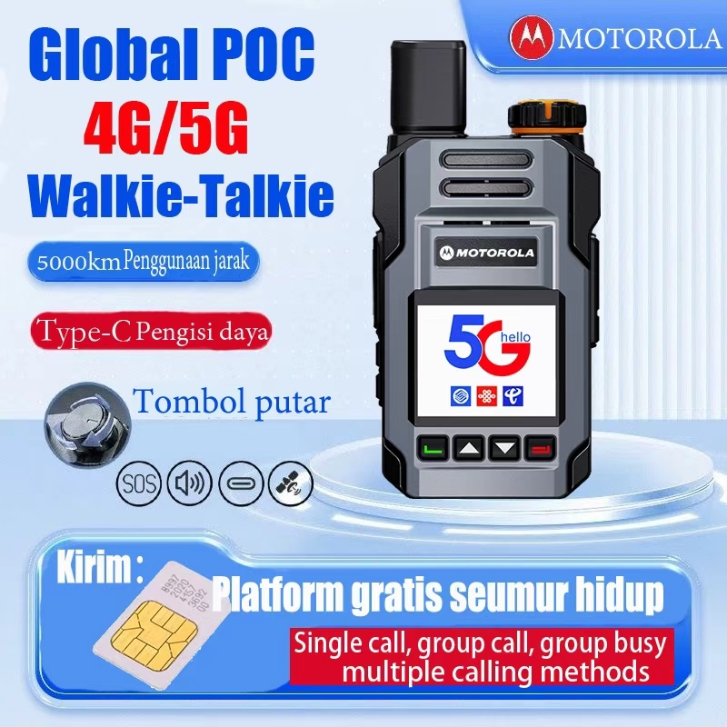 Jual [Gunakan secara gratis] HT Motorola T880 Poc Global PTT Walkie ...