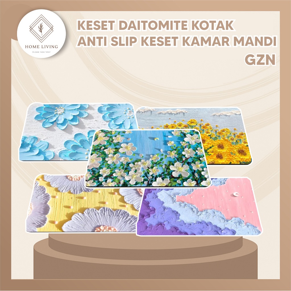 Jual Keset 2.5mm Diatomite Bundar Keset Kaki Anti Bau Nyerap Air Anti ...