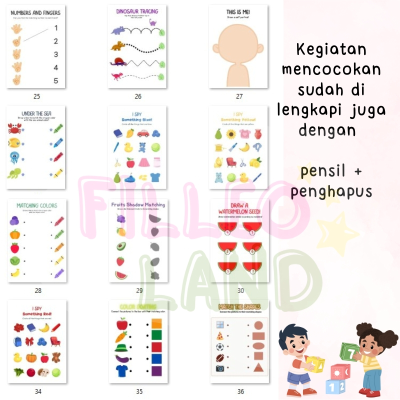 Jual Kegiatan Edukasi Aktivitas Gunting dan Menempel Paud TK ...