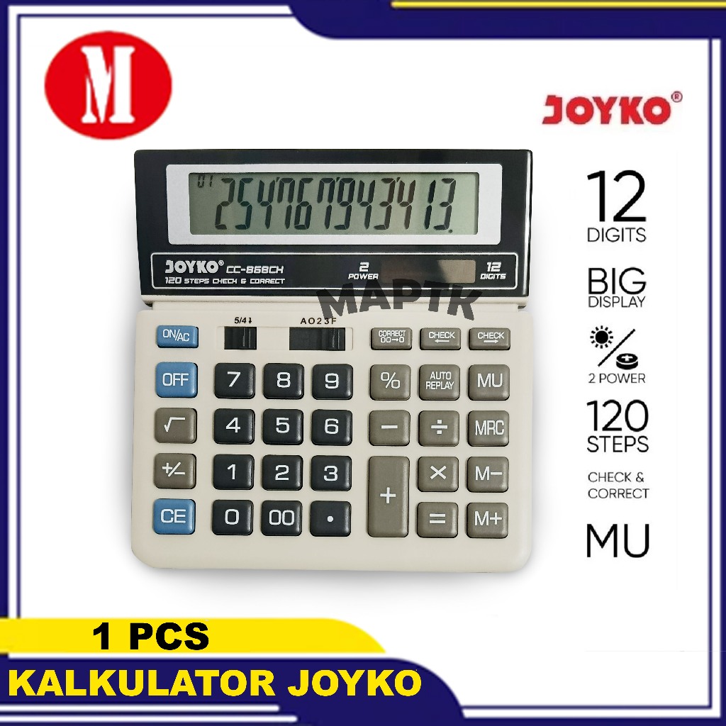 Jual Kalkulator Joyko CC-868 12 Digit | Shopee Indonesia