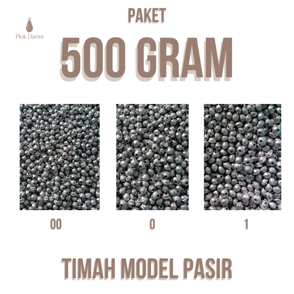 Jual Paket 500 Gram | Timah Pemberat Pancing Model Pasir Timah kecil ...