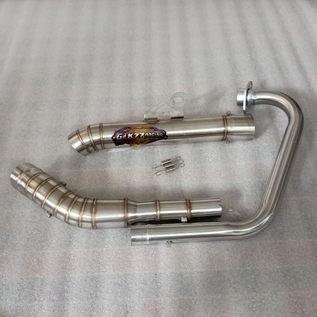 Jual Ekzos elbow open pipe Gaok77 stainless inlet 51mm exhaust pipe ...