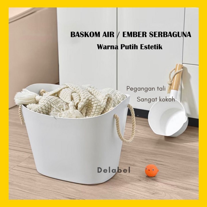 Jual Ember Plastik Estetik Kapasitas Besar / Baskom Basin Nordic Style ...