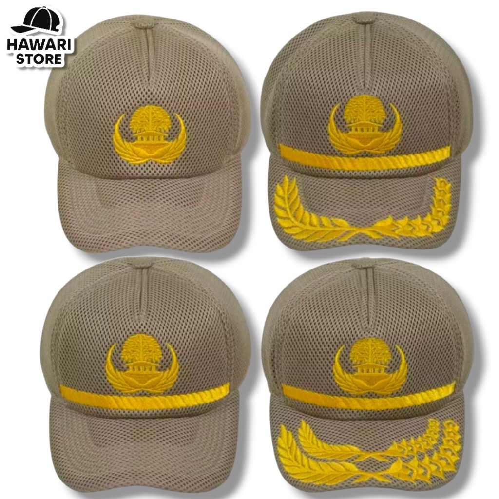 Jual Topi Korpri Bahan Doublemes Golongan 1/2/3/4 - Topi Pns Bordir ...