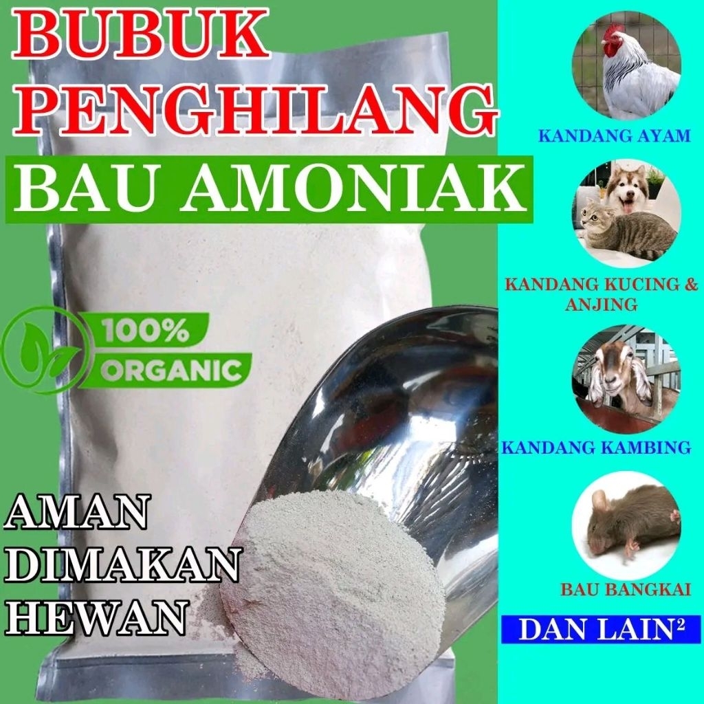 Jual Bubuk Penghilang Bau Amoniak 100% Organik kemasan 250 gram ...