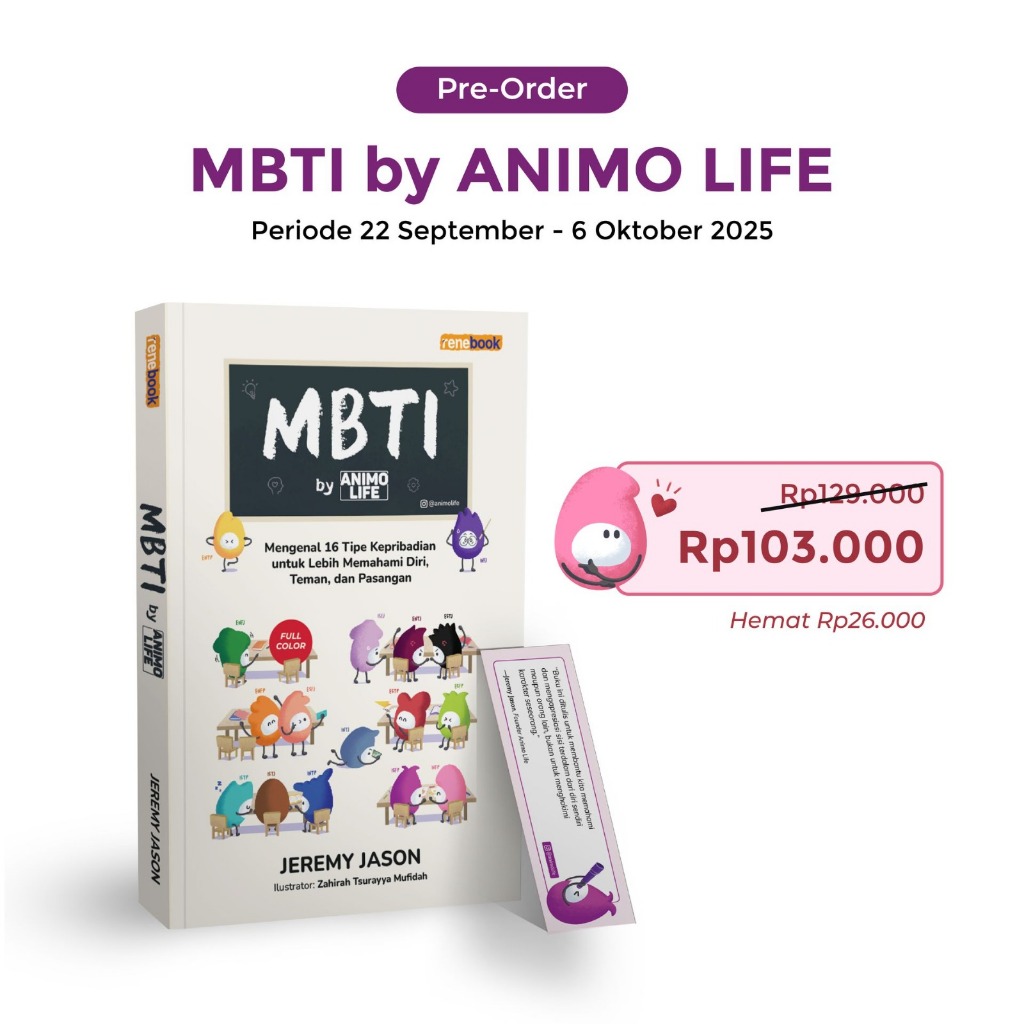 Jual MBTI By Animo Life Mengenal 16 Tipe Kepribadian untuk Lebih ...