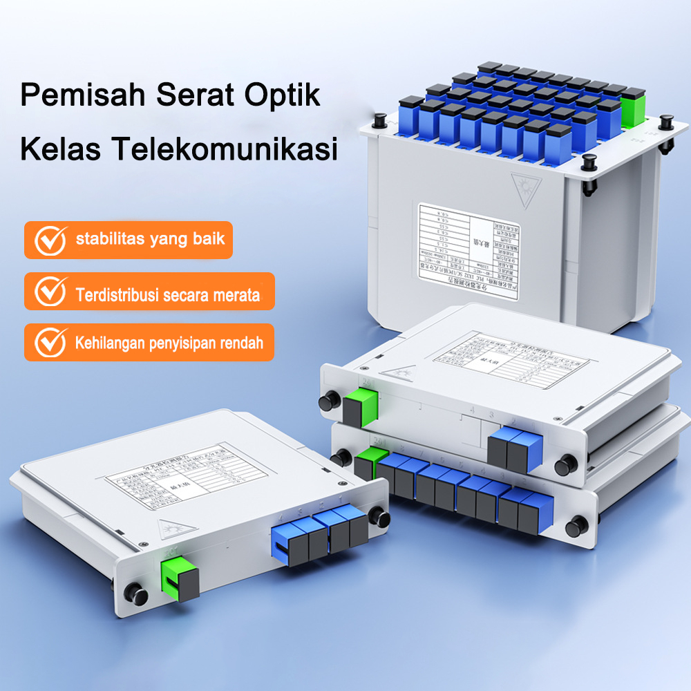 Jual Tarmoc Splitter FO 1:4 SC/UPC Splitter 1:8 Box Cassette Fiber ...